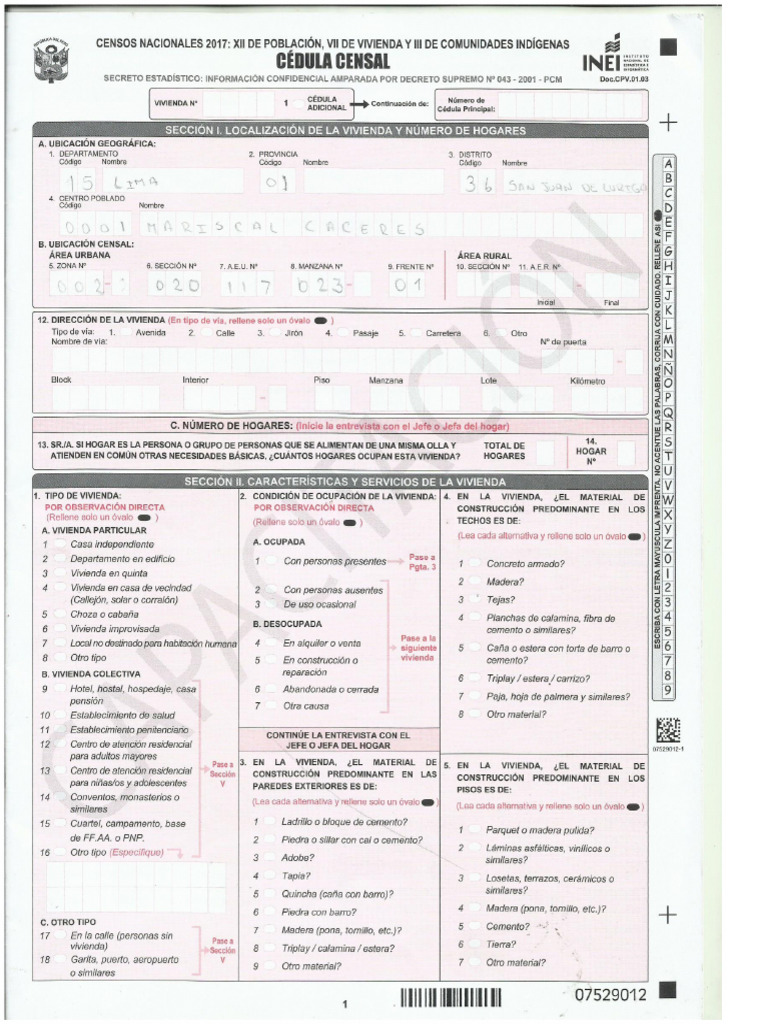 cedula censal-1 | PDF