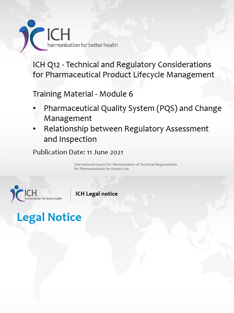 ICH Q12 IWG TrainingMaterial Module6 2021 0514 | PDF | Risk | Copyright