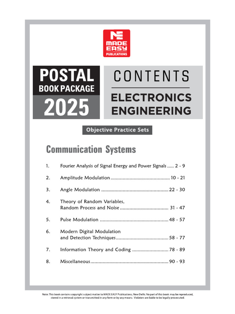Communication Systems Obj EC 2025 | PDF
