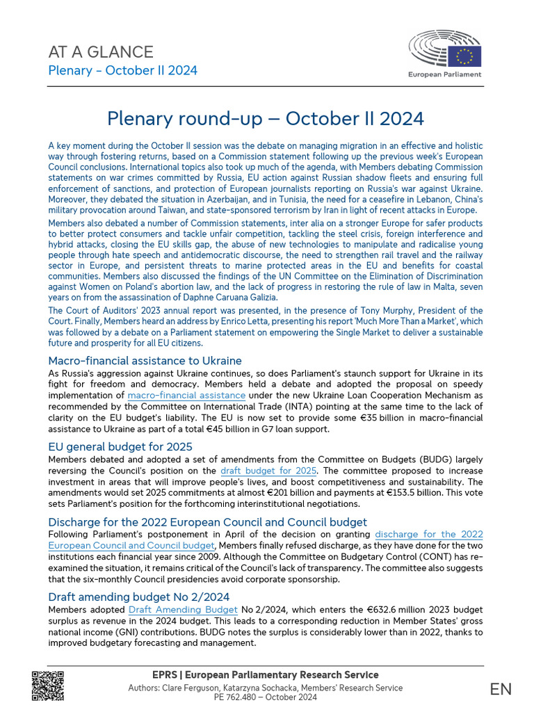 EPRS_ATA(2024)762480_EN | PDF | European Union | Government