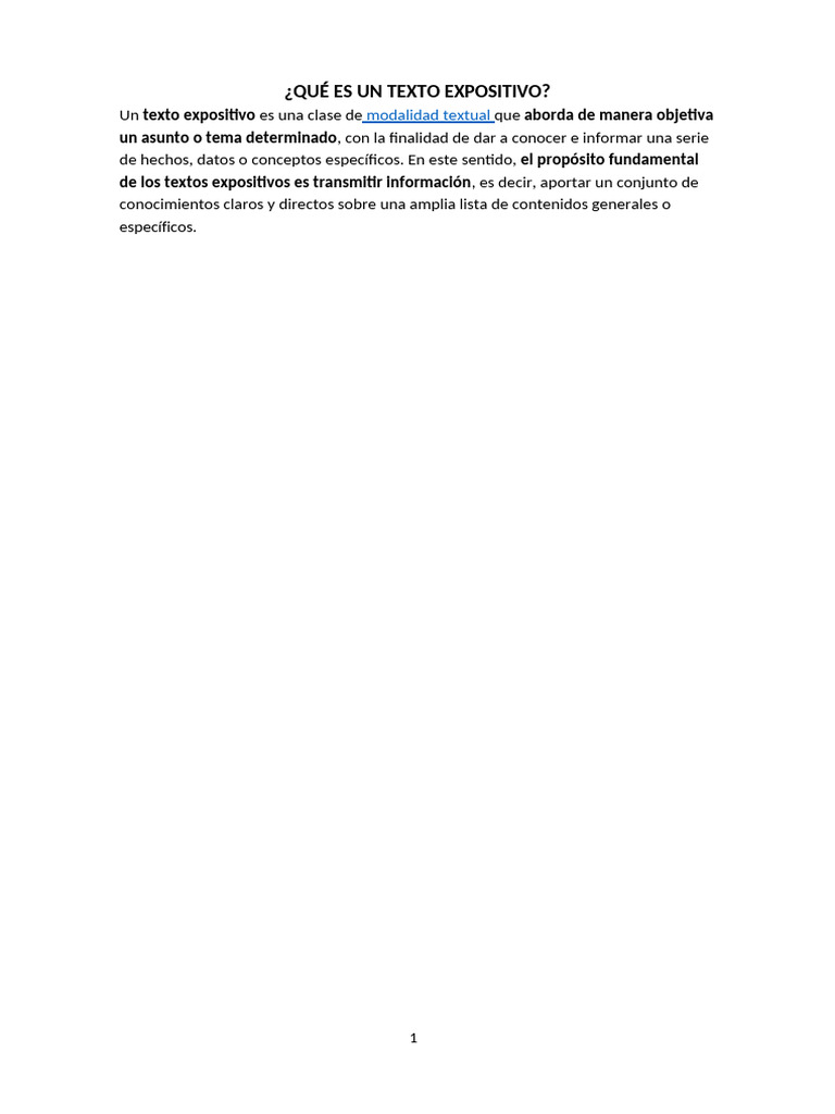 Texto Expositivo - Actividades | PDF
