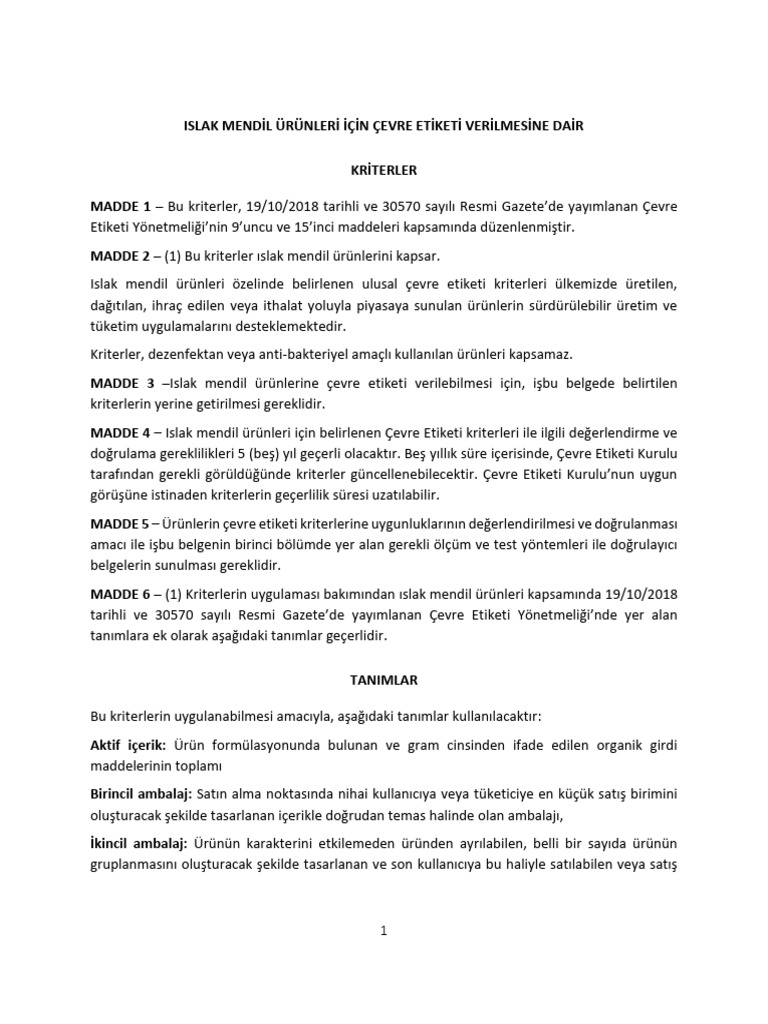 Islak Mend L U Ru Nler - C N C Evre Et Ket Taslak KR Terler - 05.02.24 20240417110009 | PDF