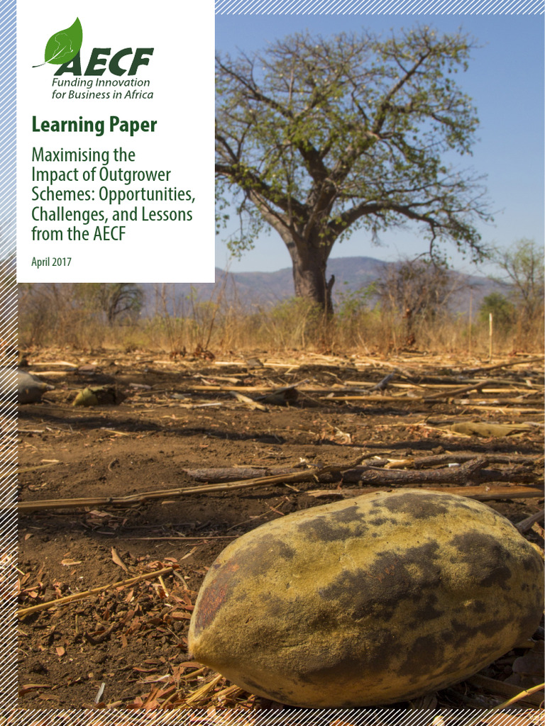 AECF Learning Paper - Maximising The Impact of Outgrower Schemes ...