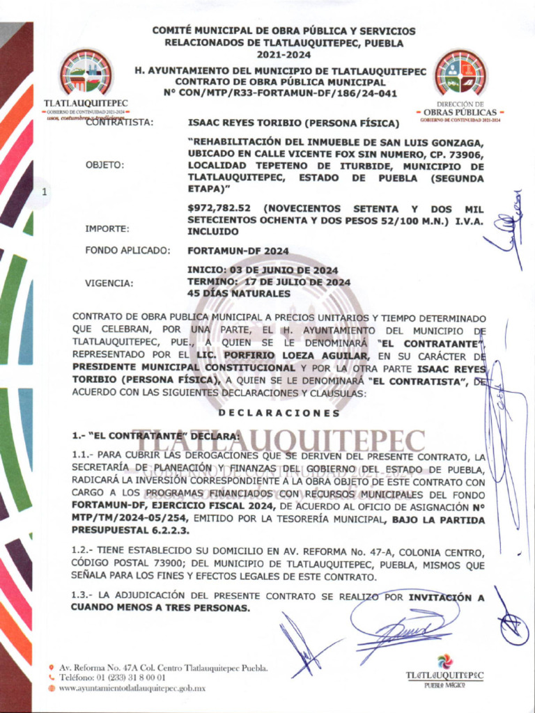 24-041 Rehabilitacion Imueble Tepeteno 2a Etapa | PDF