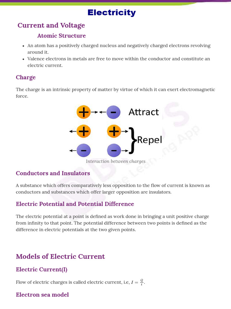 Electricity Merged | PDF | Electrical Resistance And Conductance | Voltage