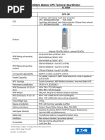 Eaton 93t Ups Datasheet | PDF | Alternating Current | Electricity