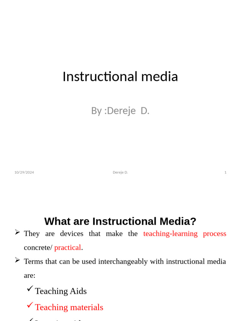 Instructional media | PDF