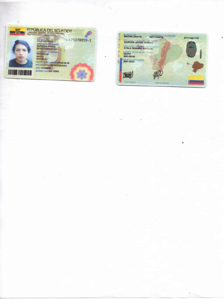 2 Cedula David Quiroga | PDF