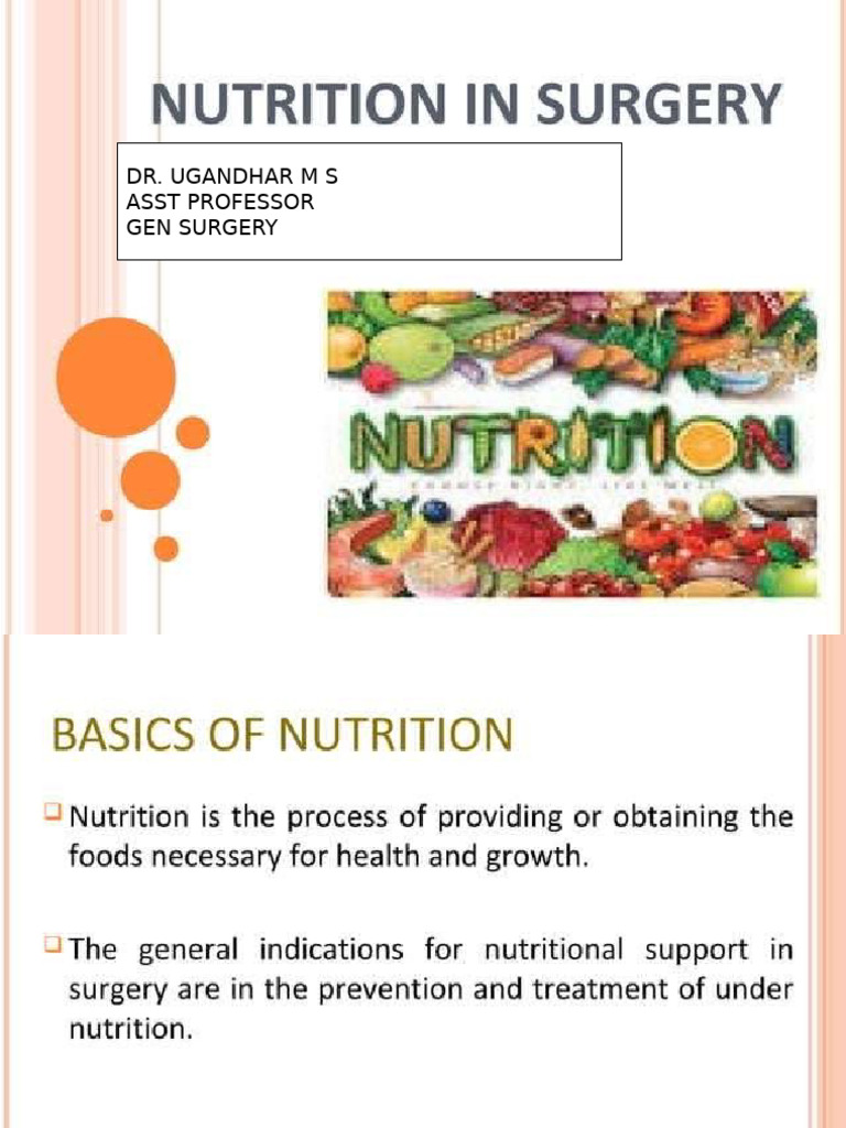 Surgical Nutrition | PDF | Science & Mathematics