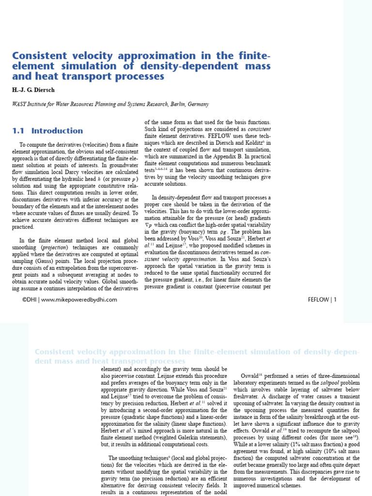 Consist Velo | PDF | Finite Element Method | Derivative