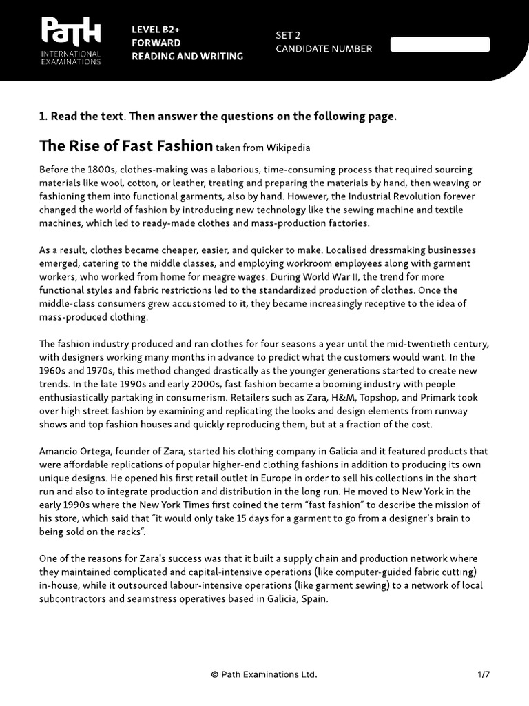 Fast Fashion and Result Clothing Ltd | PDF | Fashion | Clothing