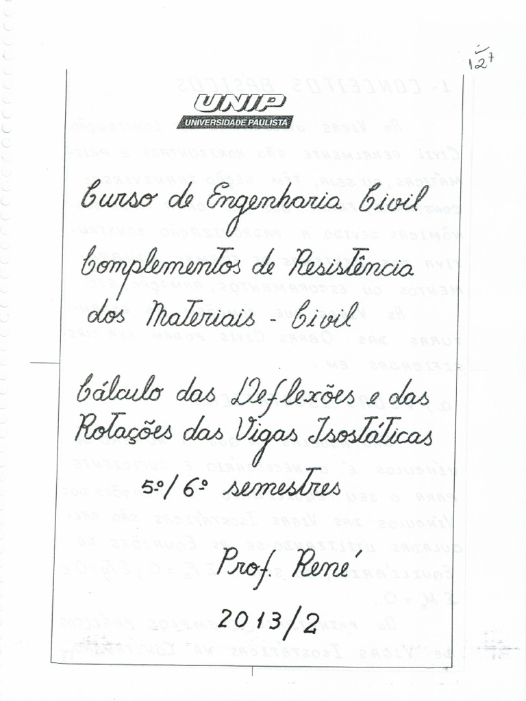 Apostila de Complementos de Resmat | PDF