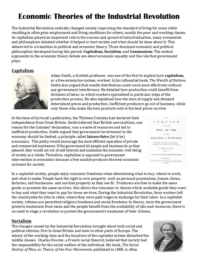Economic Theories | PDF | Capitalism | Socialism