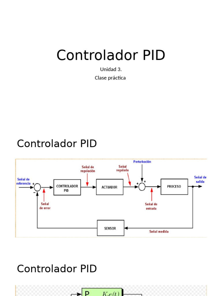 Controlador PI, PD, PID | PDF | Matemáticas Aplicadas | Mecánica