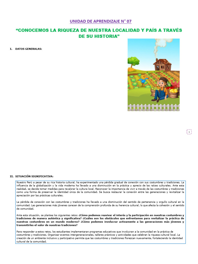 Unidad de Aprendizaje N°7 - Segundo Grado - Giraldo Tarazona Dulany | PDF | Geometría | Simetría