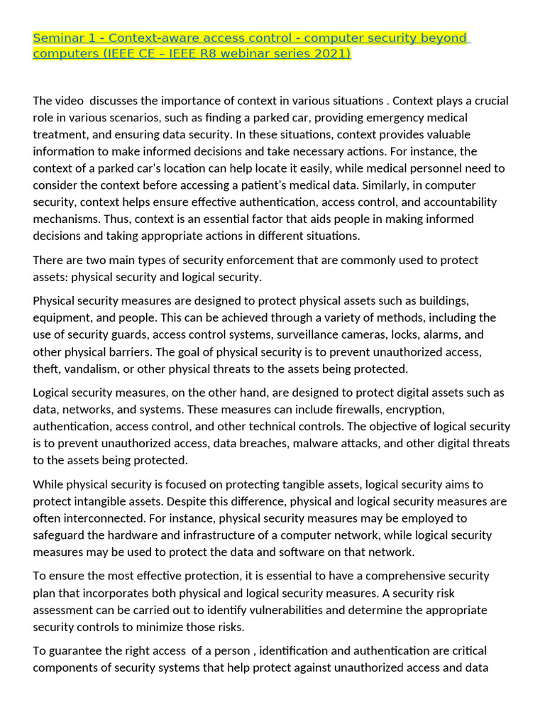 Cours Doc Cybersecurity | PDF | Computer Security | Security