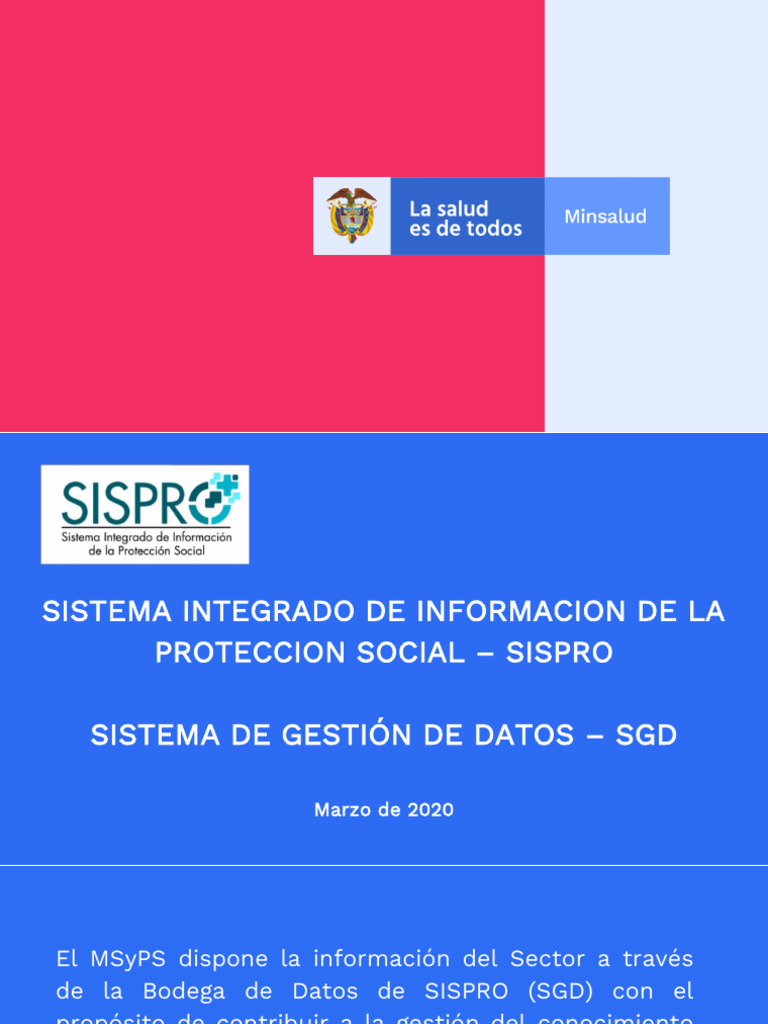 Sispro 2 2020 | PDF | Big Data | Politica social