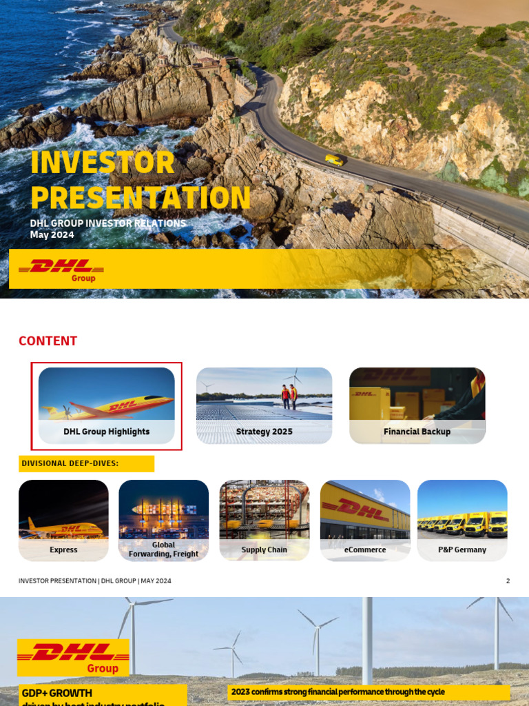 DHL Group Roadshow Presentation May 2024 | PDF | E Commerce | United ...