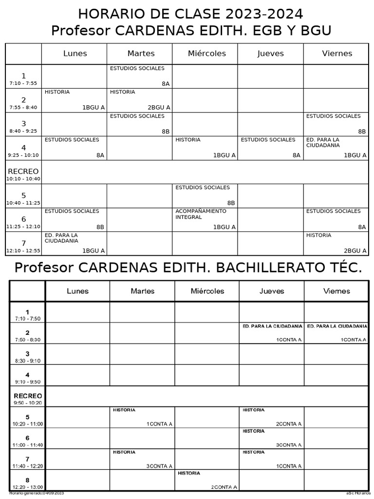 Ediht 2023-2024 | PDF