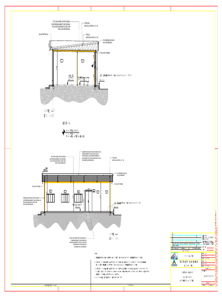 Mao-967-05301 Casa de Comando - Arquitetura - Cortes-Revc | PDF