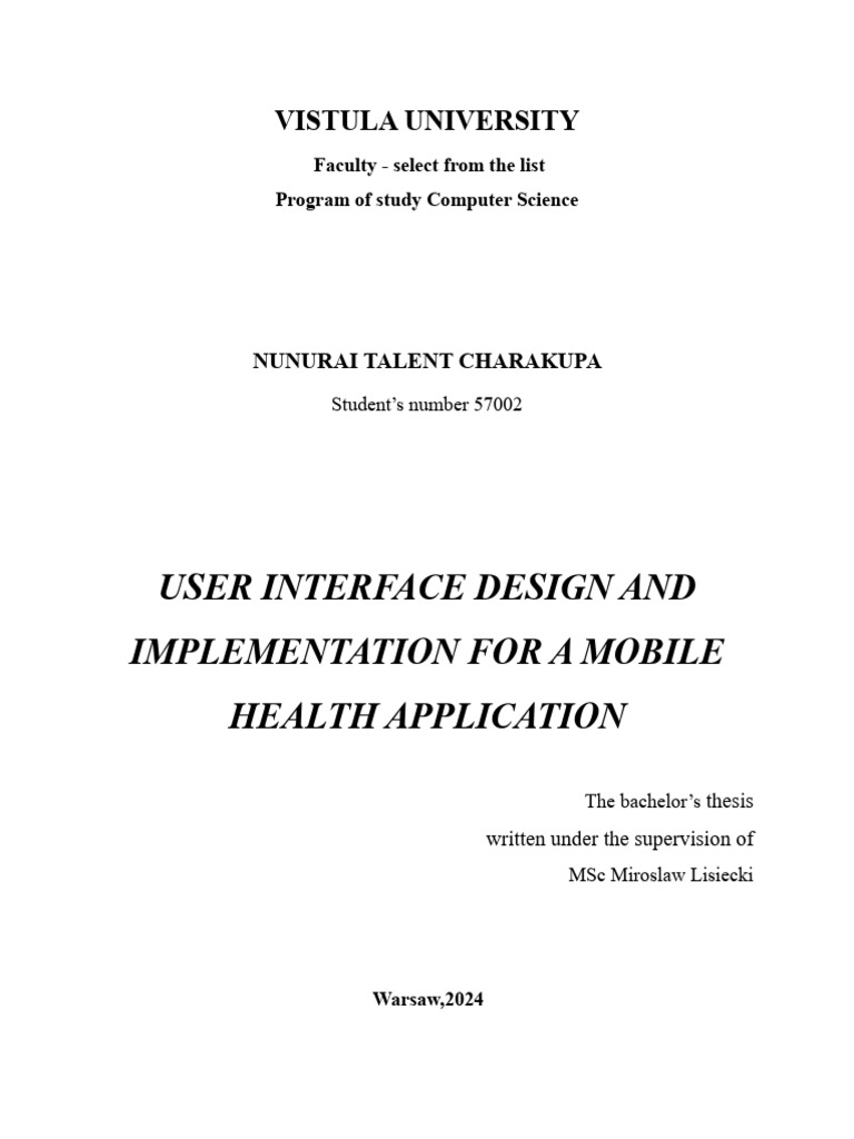Nunurai Talent Charakupa | PDF | Usability | User Interface