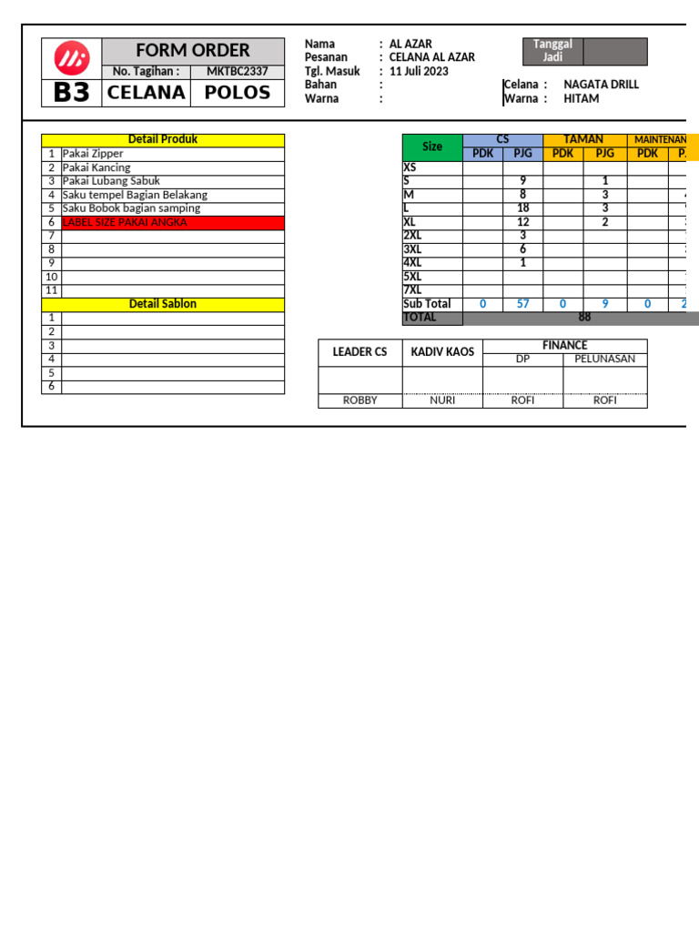 Fo Celana Al Azar | PDF