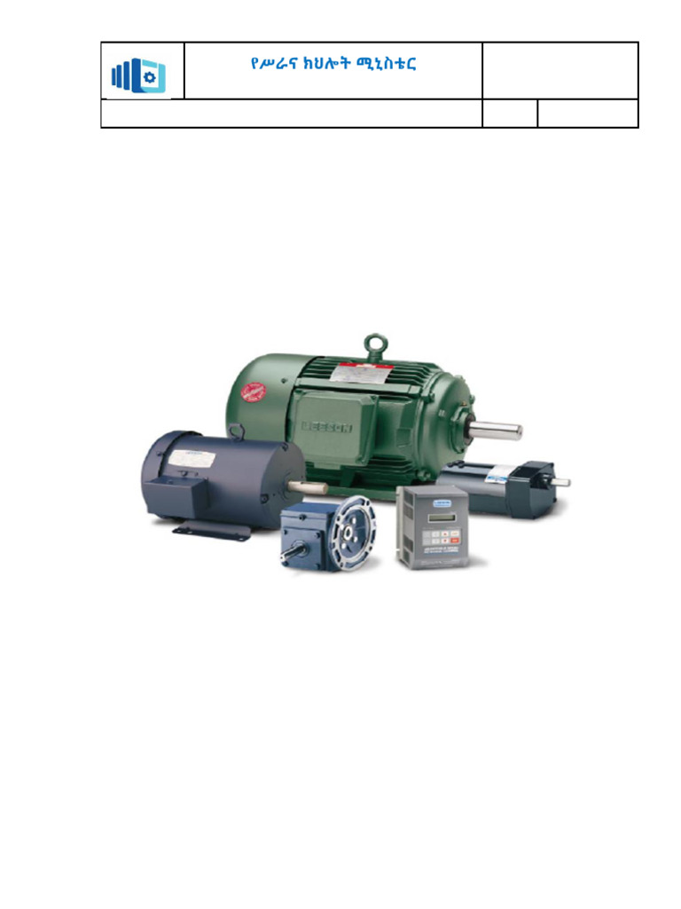 Service and Repair Electrical Motor TTLM | PDF | Electric Motor ...