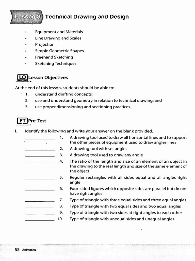 AnimationLsn03 Technical Drawing and Design | PDF | Technical Drawing | Shape