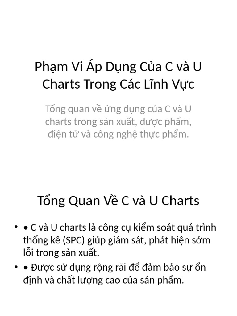 C and U Charts Application | PDF