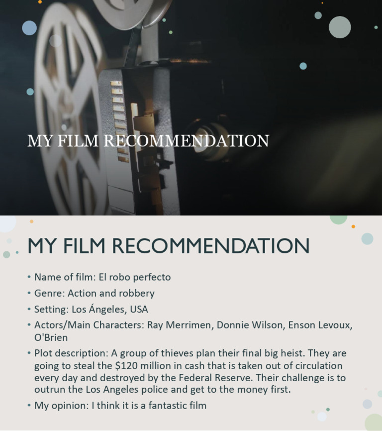 My film recommendation | PDF