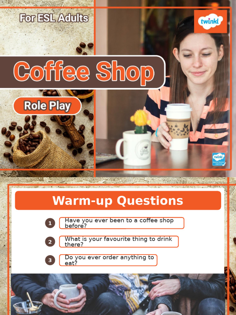 T 1723470823 Esl Coffee Shop Role Play Adults A2 b1 - Ver - 1 | PDF ...