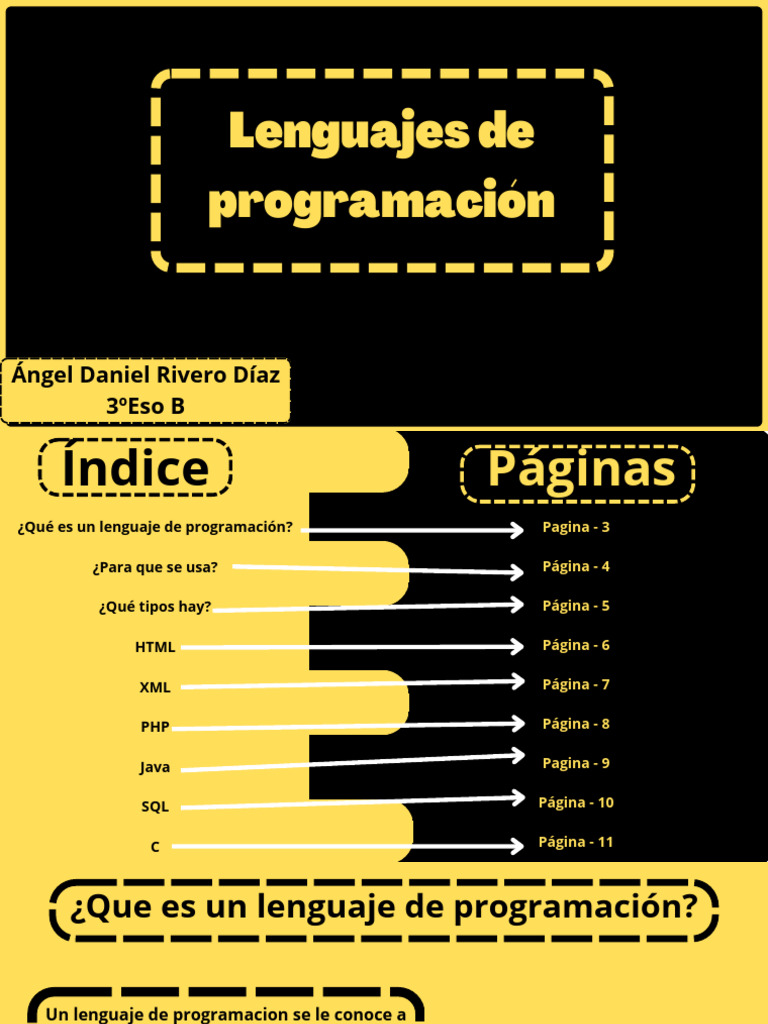 Introducción a Lenguajes de Programación | PDF | Lenguaje de ...