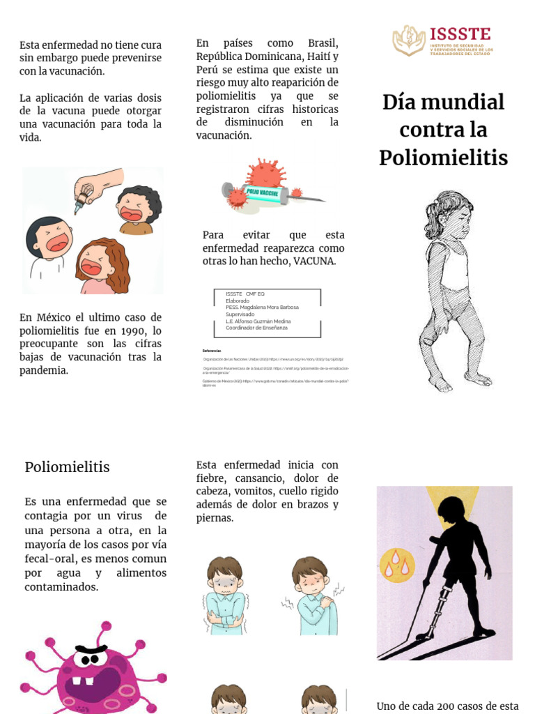Poliomielitis | PDF | Causas de la muerte | Enfermedades y trastornos