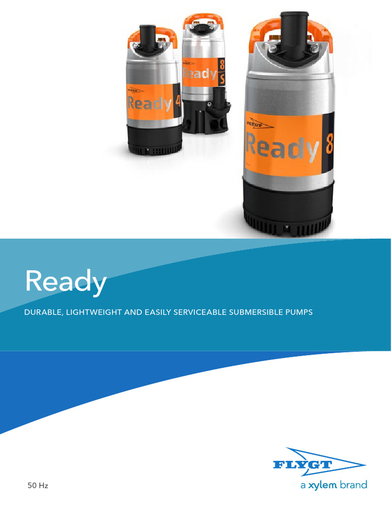 xylem-flygt-ready-product-brochure-50hz | PDF | Pump | Wear