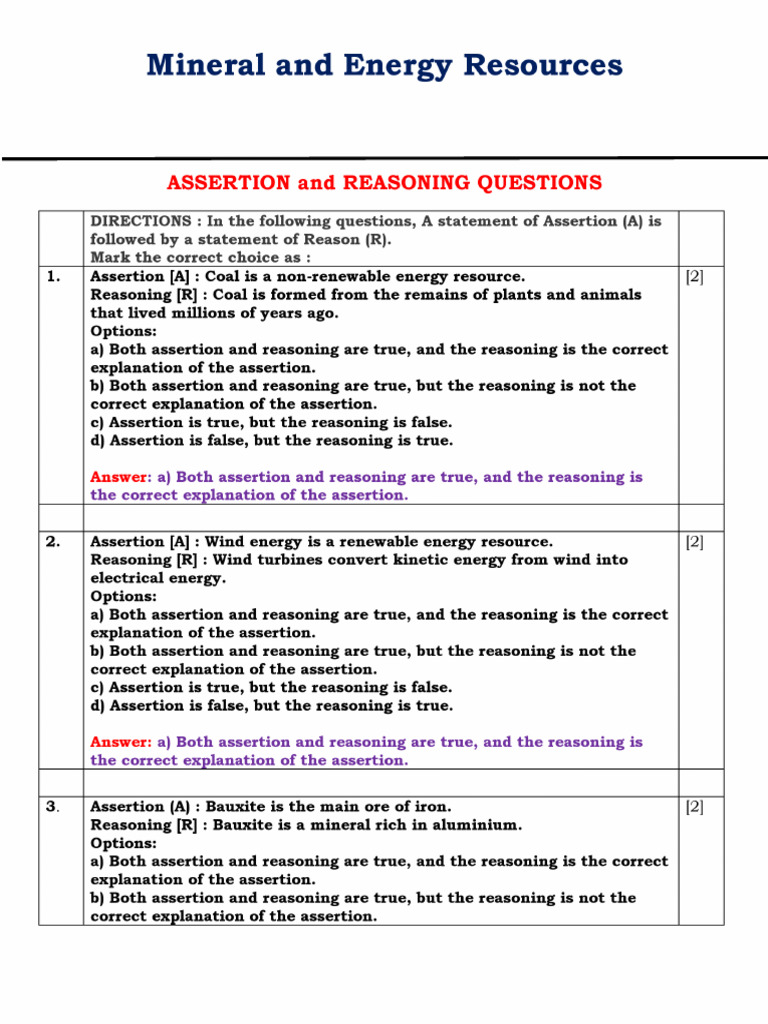 07 Mineral and Energy Resources | PDF
