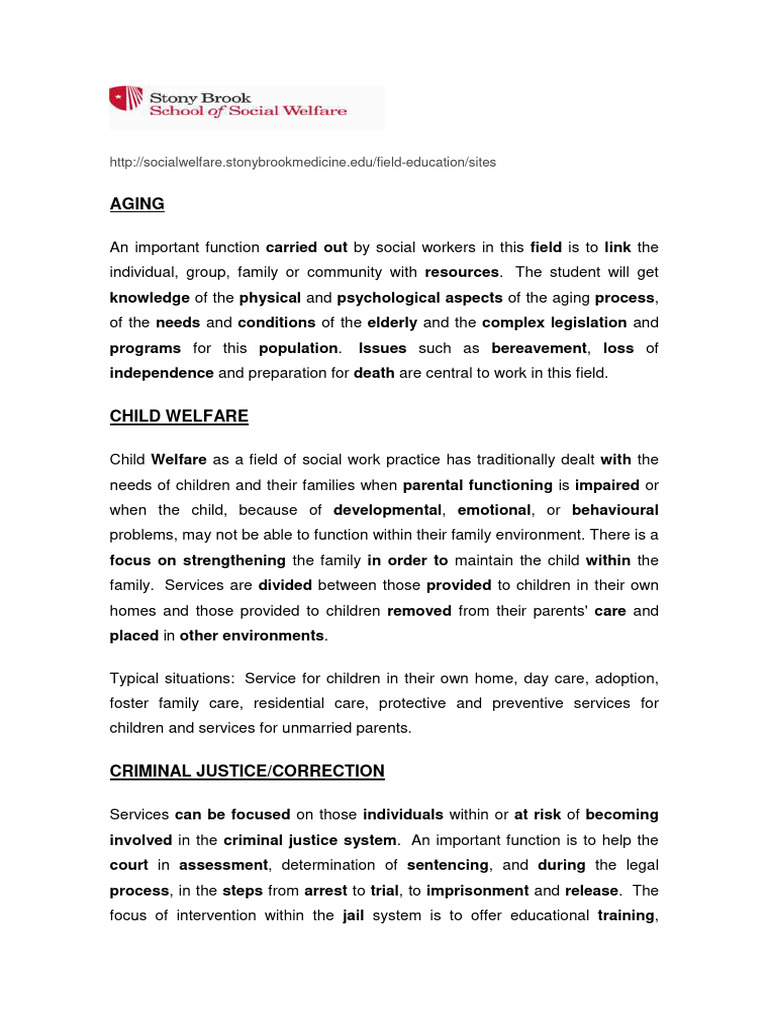 2 Social Work Fields | PDF | Social Work | Substance Abuse