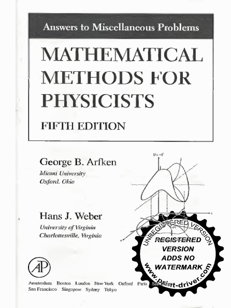 Weber - Essential Mathematical Methods For Physicists SSM | PDF