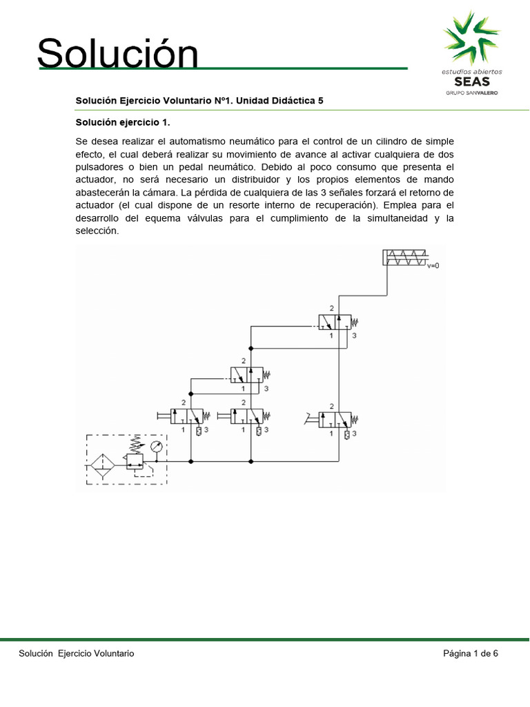 M076 Ud05 Sev1 | PDF | Solenoide | Neumático