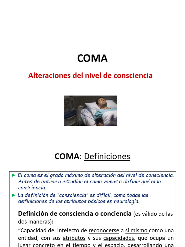 COMA Enf | PDF | Coma | Cerebro