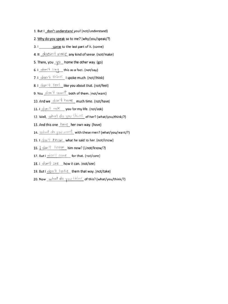 Present Simple2 | PDF