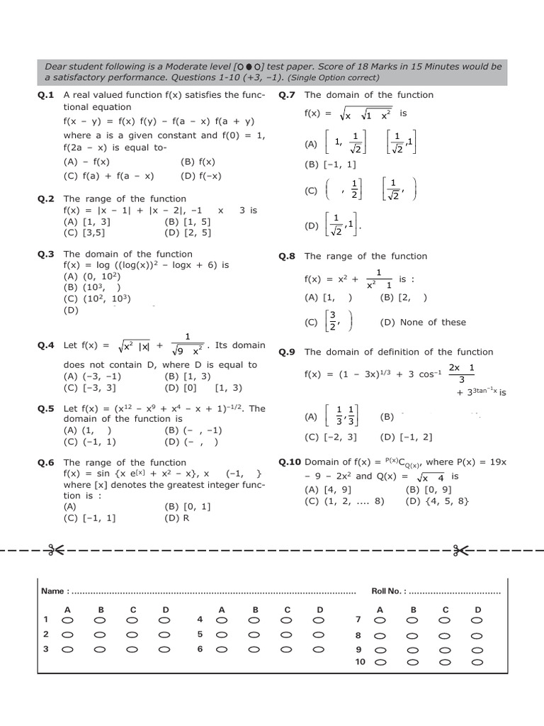 CPP_1_Domain_and_Range_Q | PDF | Mathematical Logic | Mathematical Relations