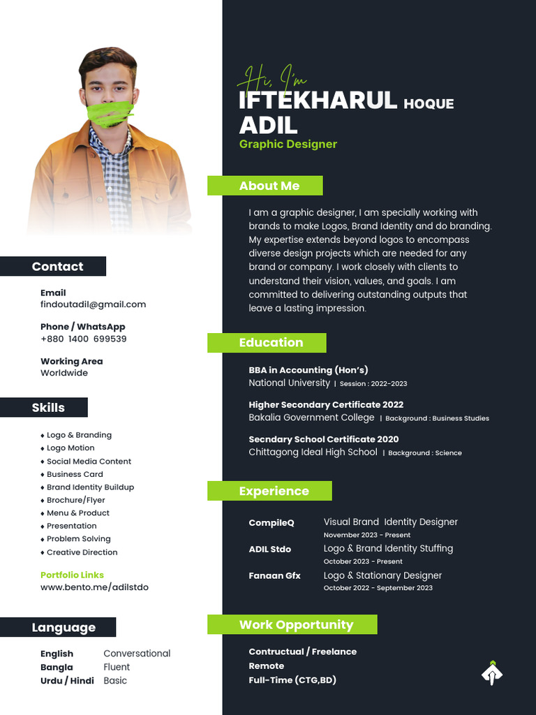 Iftekhar Adil CV | PDF | Career & Growth