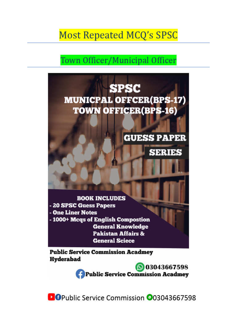 Spsc Past paper | PDF | Pakistan | Indus River