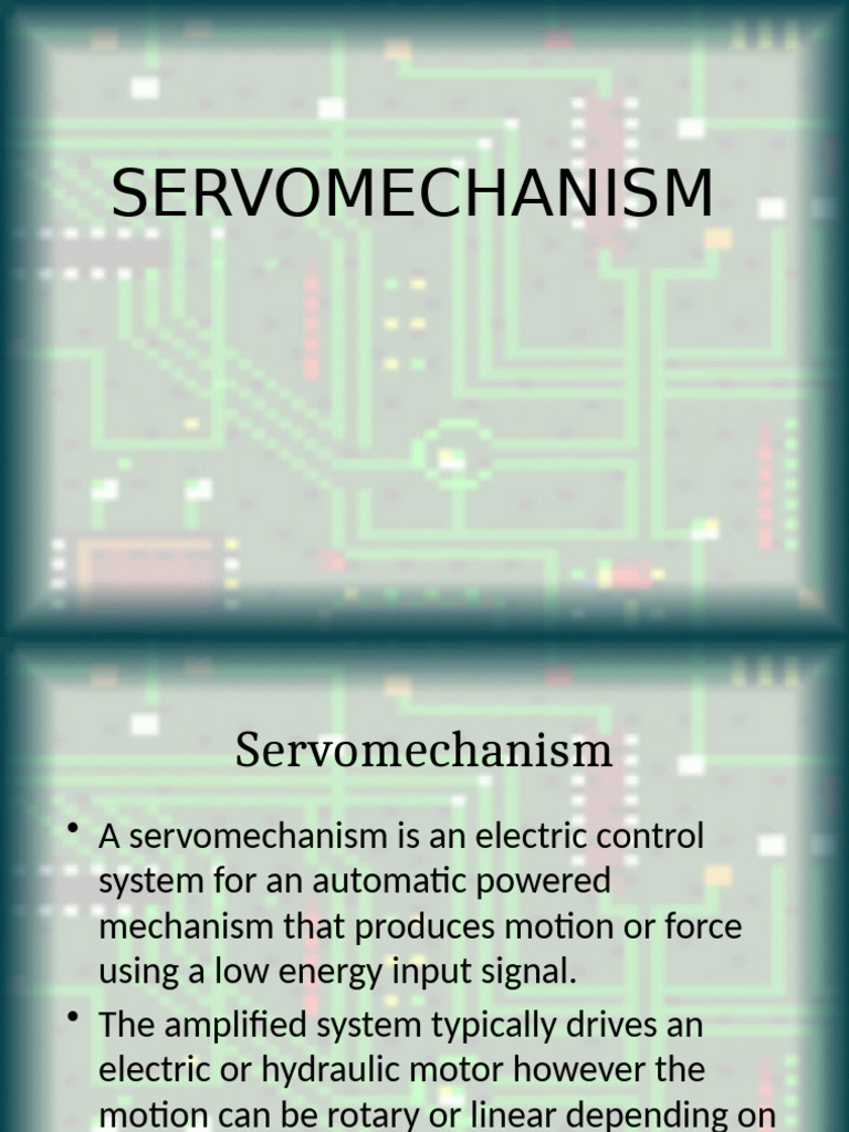Week 9 Servo Mech | PDF | Servomechanism | Transformer