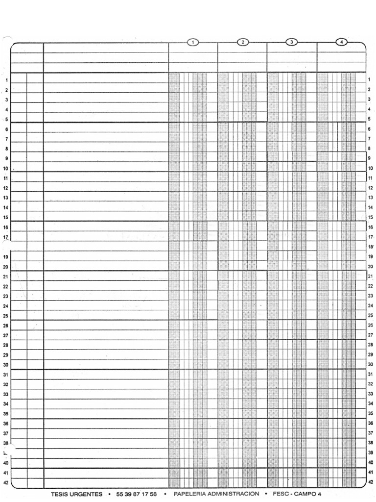 Pdfcoffee.com Hoja de 4 Columnas 8 PDF Free | PDF