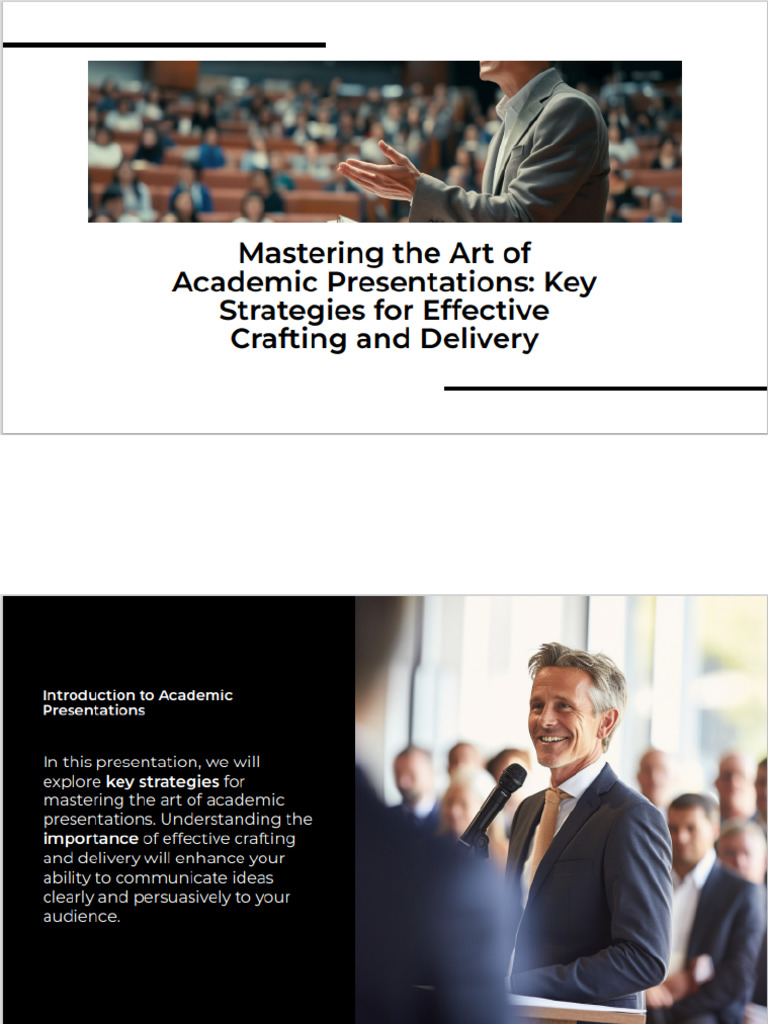 Mastering The Art of Academic Presentation. | PDF