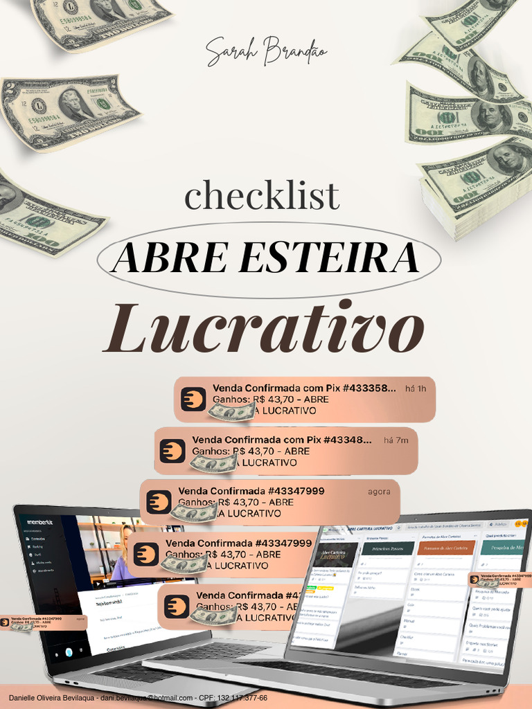 Checklist Abre Esteira Lucrativo | PDF | Dor