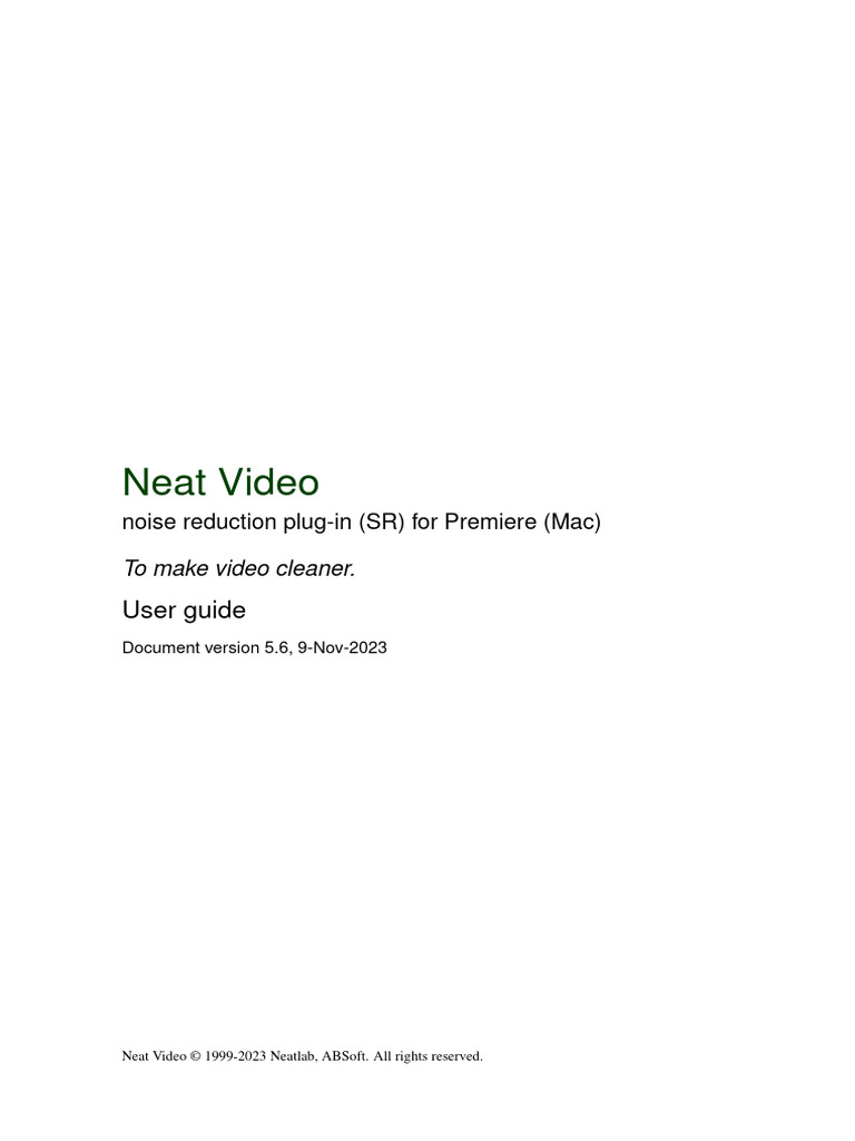 Neat Video | PDF | Graphics Processing Unit | Video