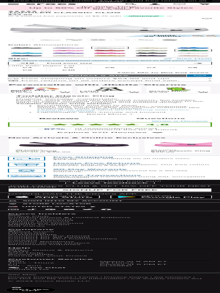 Toddler Classic Clog - Crocs | PDF