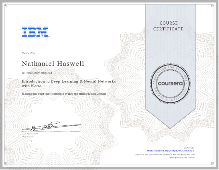 8 Hours Introduction To Deep Learning & Neural Networks With Keras | PDF